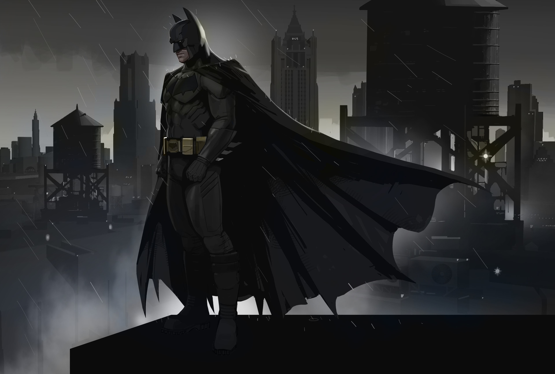 Batman Gotham Art, HD Superheroes, 4k Wallpapers, Images, Backgrounds ...