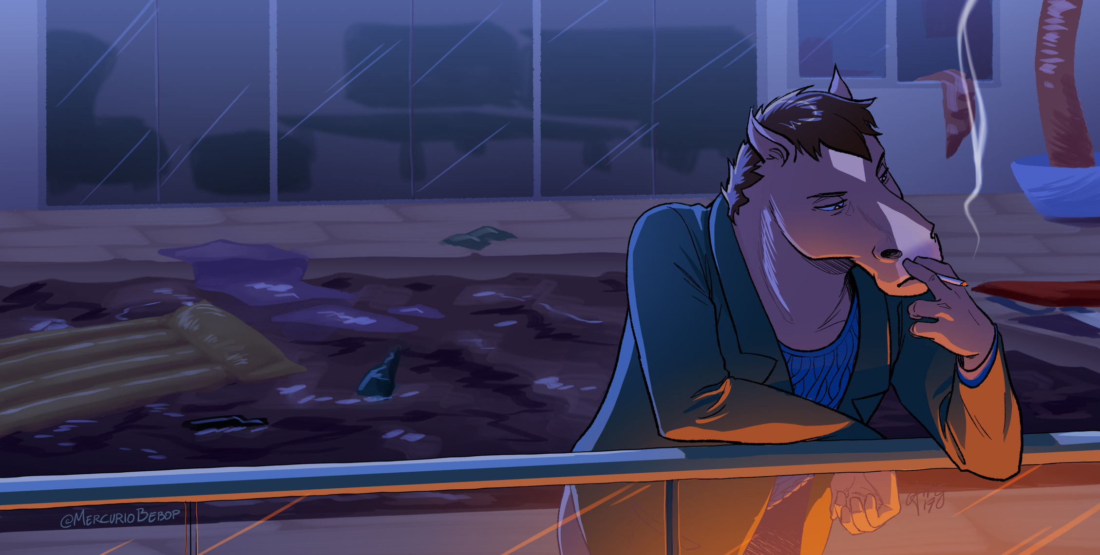 1920x1080 BoJack Horseman Smoking Artwork Laptop Full HD 1080P HD 4k ...