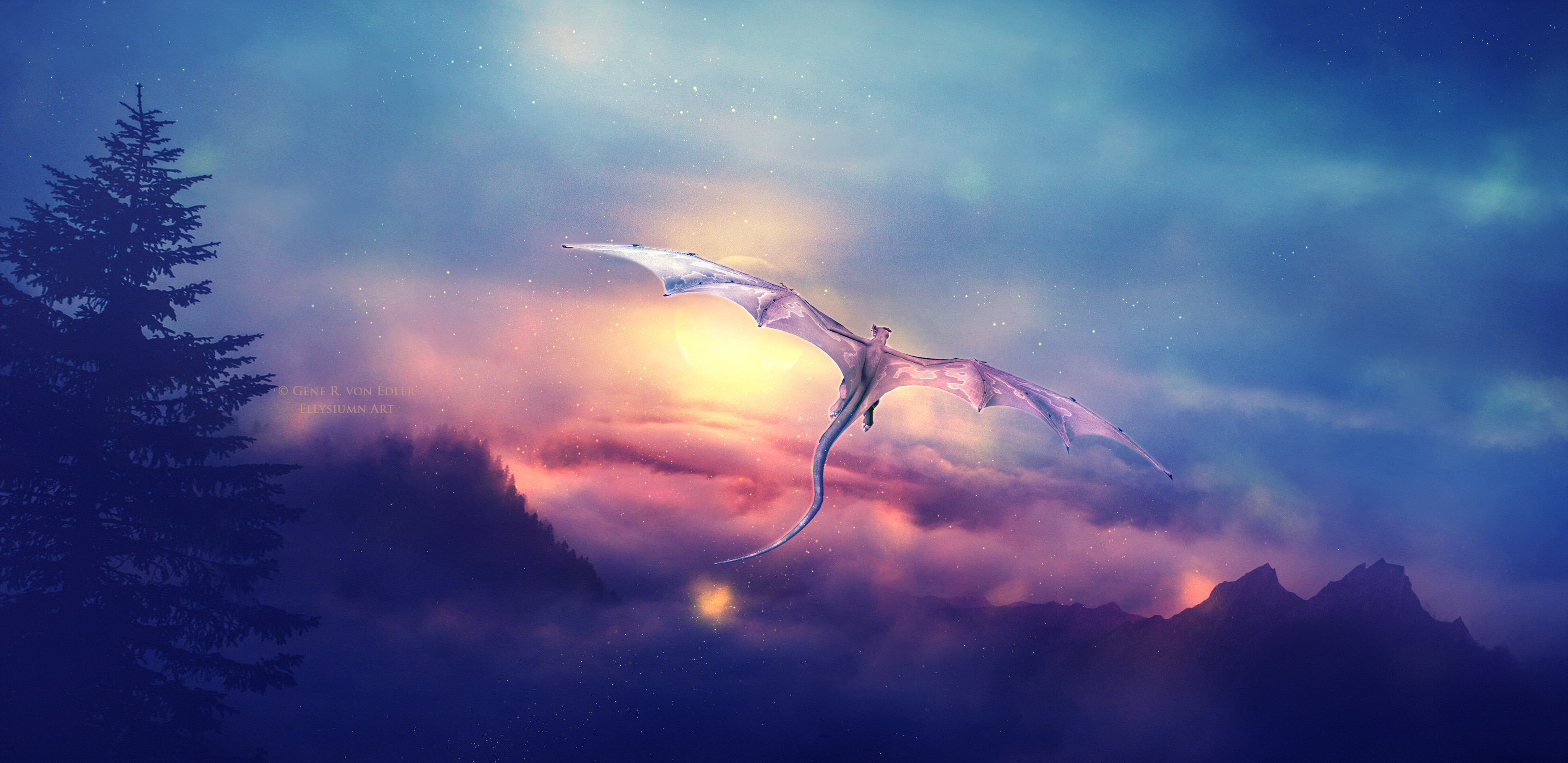 Dragon Flying Over, HD Artist, 4k Wallpapers, Images, Backgrounds ...